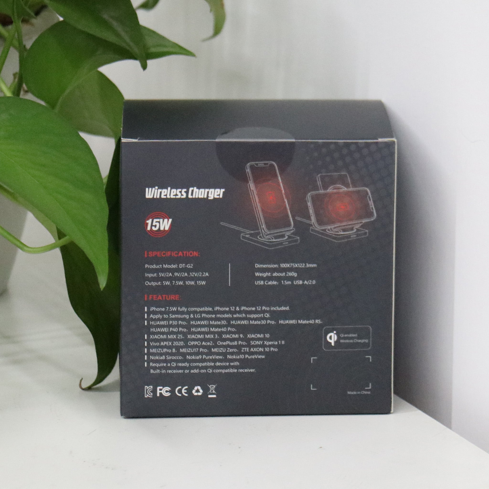 Wireless Charger Rotatable, PowerWave Stand 15W Fast Charging Qi ...